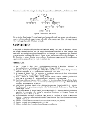 BINARY DECISION TREE FOR ASSOCIATION RULES MINING IN INCREMENTAL ...