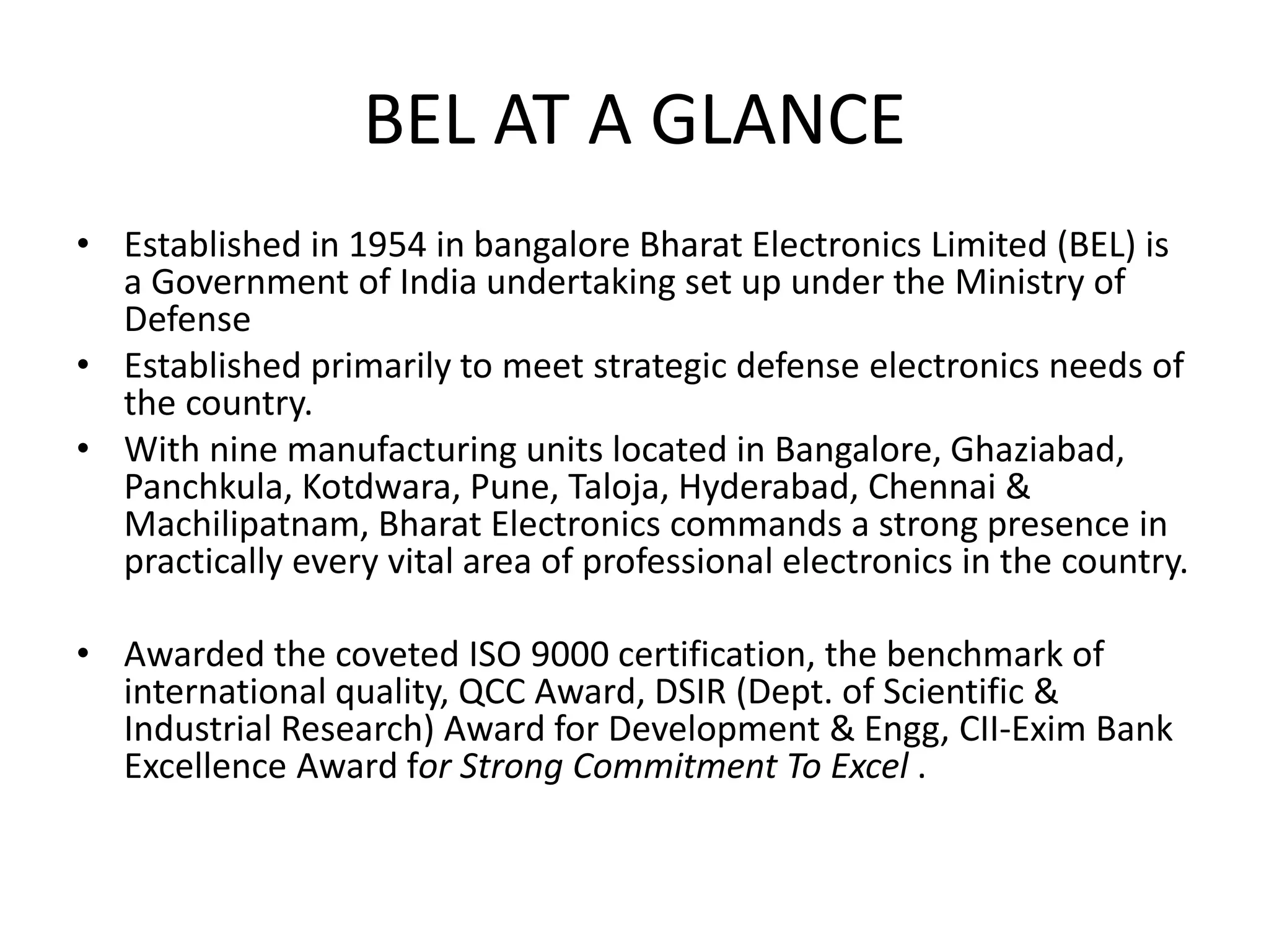 bharat-electronics-limited-ppt | PPTX