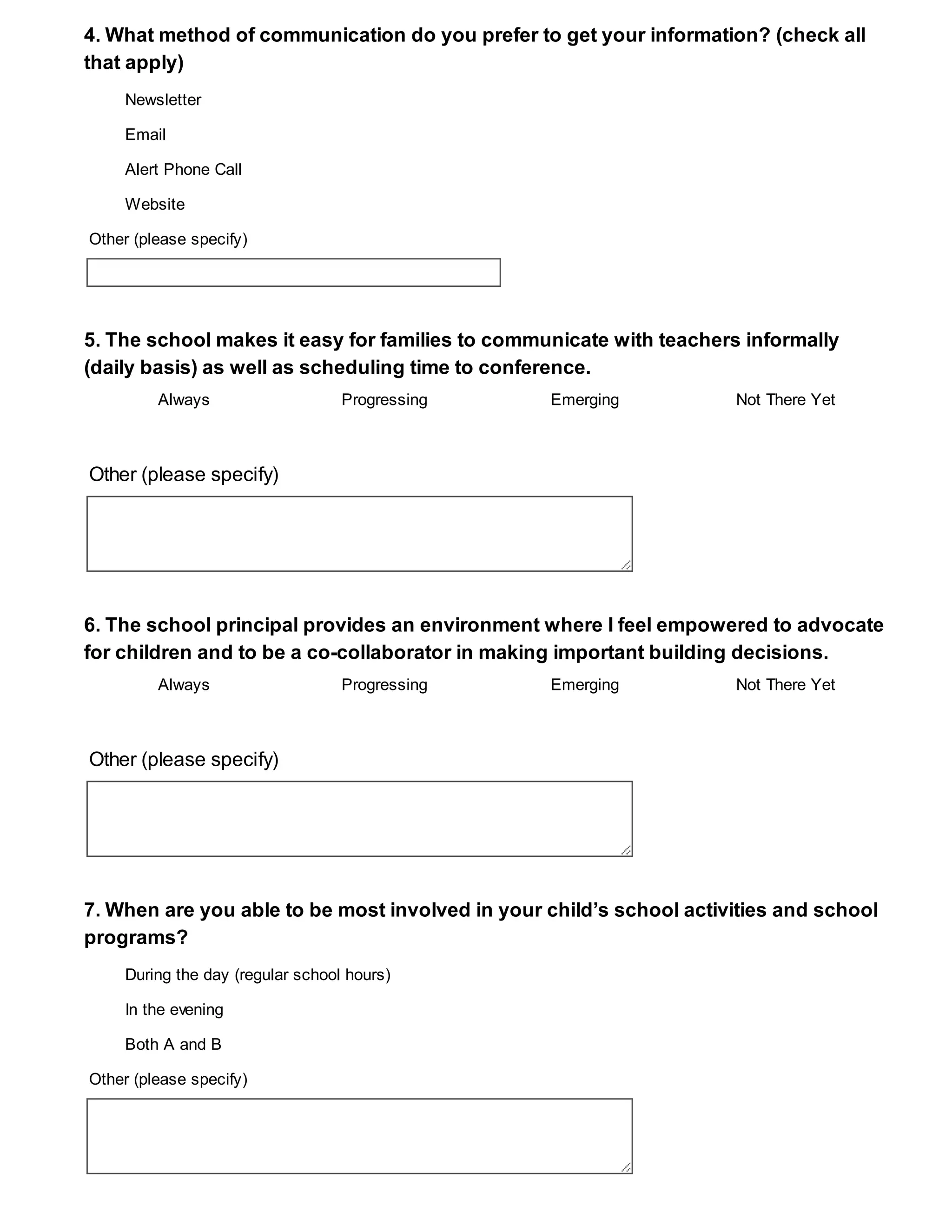 Lakewood PTA Council Parent-School Partnership Survey (1) | PDF
