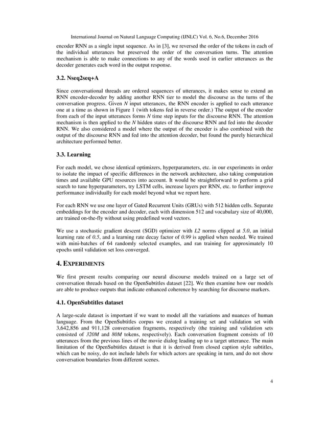 NEURAL DISCOURSE MODELLING OF CONVERSATIONS | PDF