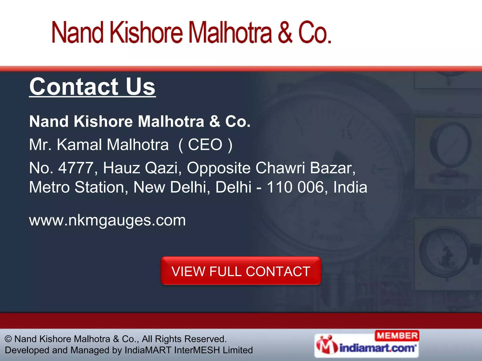 Process Control Instruments by Nand Kishore Malhotra & Co., New Delhi | PPT