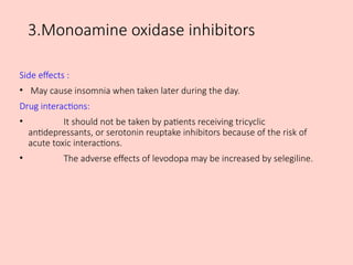 Parkins disease Movement disorders treatment drugs use .pptx