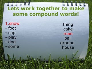 Compound Words | PPT