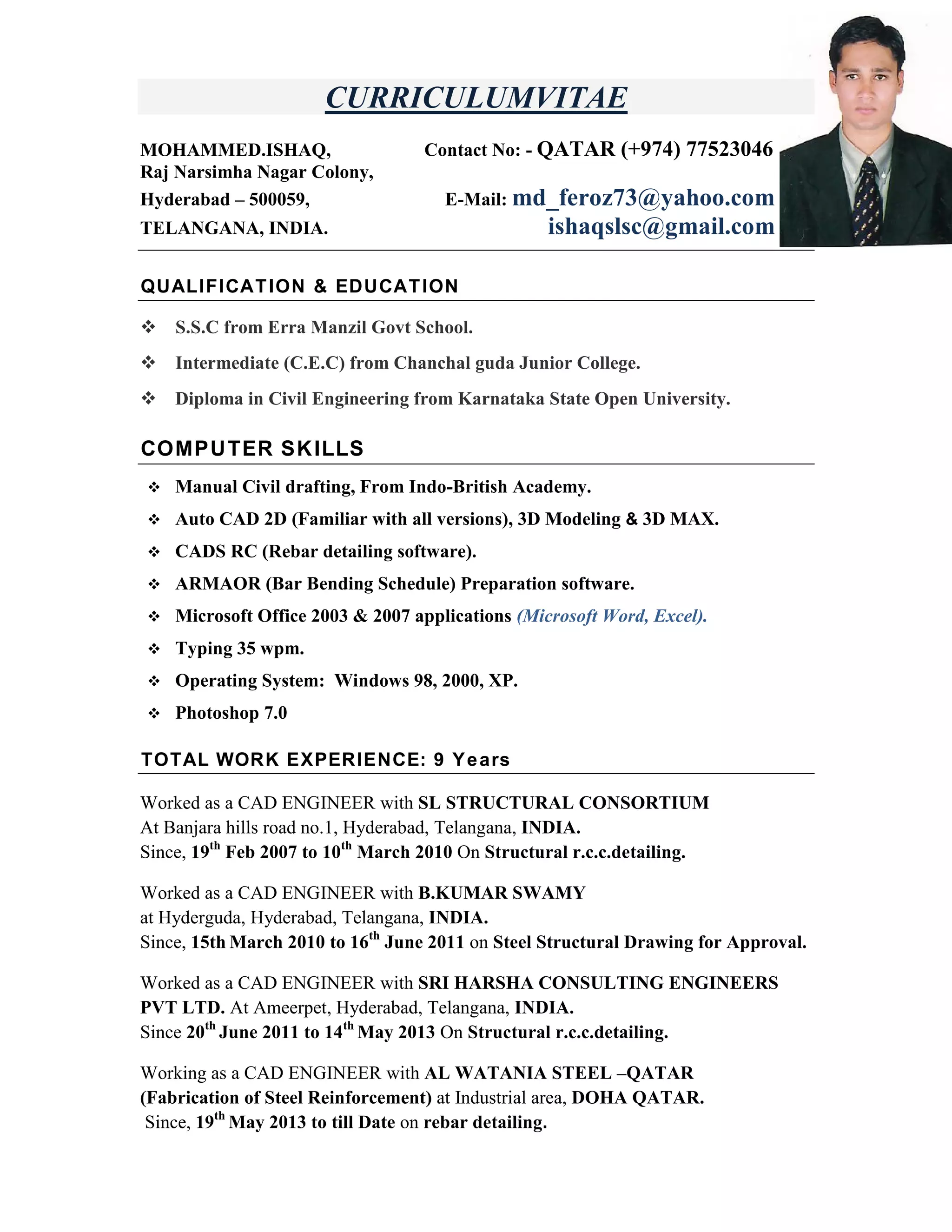 MOHAMMED ISHAQ C.V. | PDF