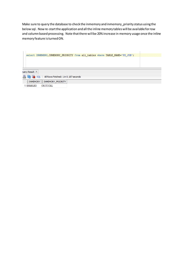 Oracle Inline Memory | PDF