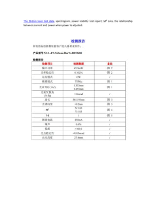 561nm 30mW Yellow Green DPSS Laser System | DOC