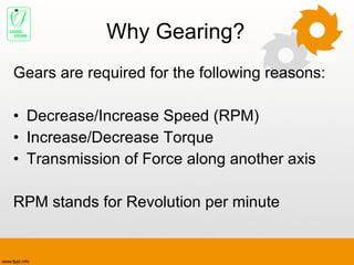 Introduction to Gears | PPT | Free Download