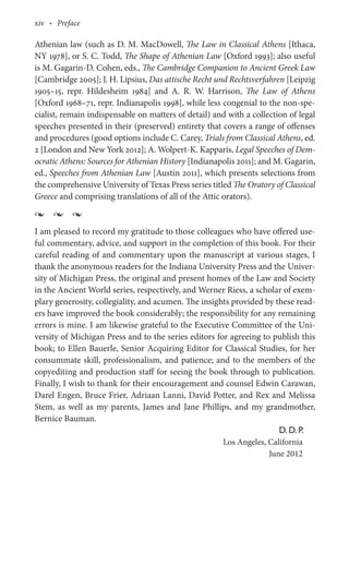 The Law Of Ancient Athens David D Phillips | PDF