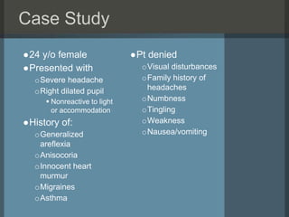 Adie’s Syndrome Focus Presentation.ppt