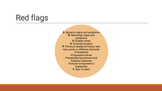 Approach to management of child with headache | PPT