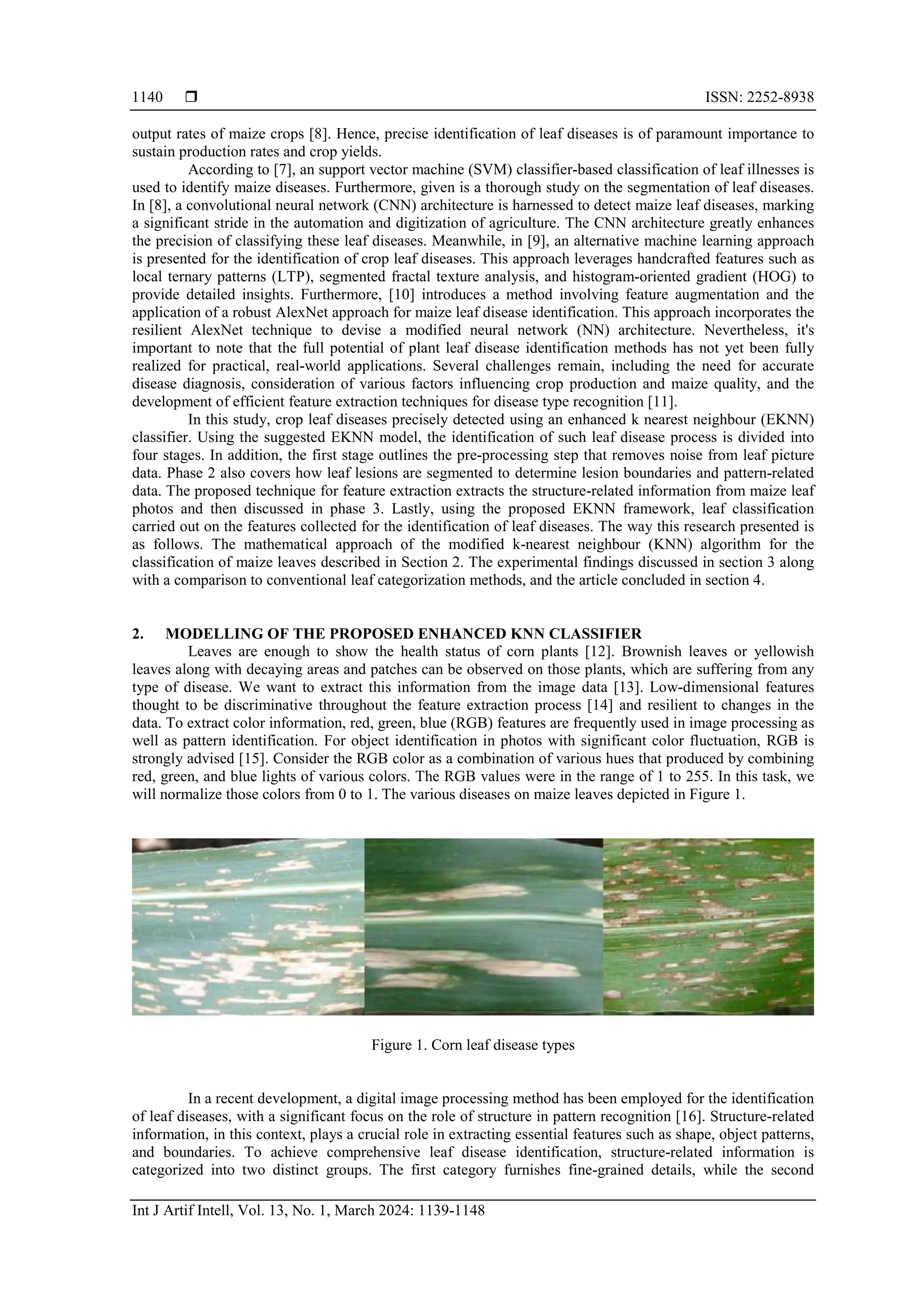 Plant leaf detection through machine learning based image classification approach | PDF