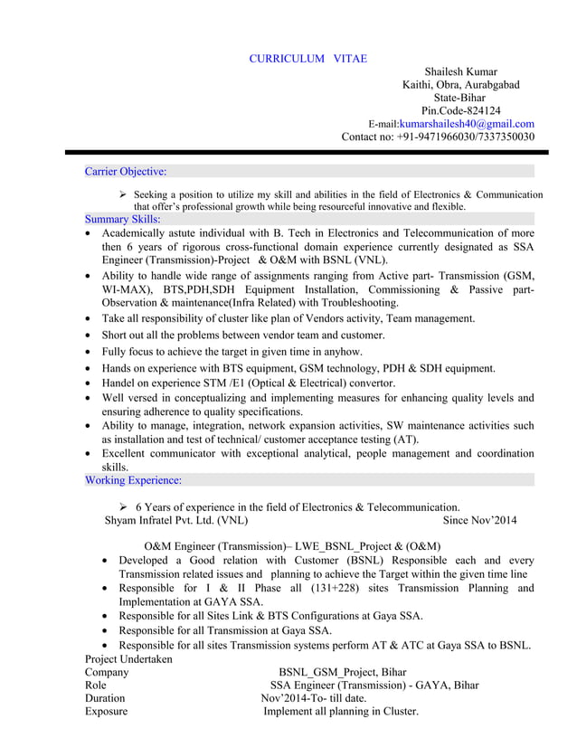 Shailesh-Update | PDF