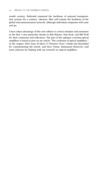 City Of Light The Story Of Fiber Optics Revised Expanded Jeff Hecht | PDF
