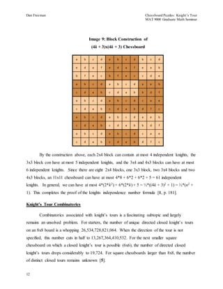 Chessboard Puzzles Part 3 - Knight's Tour | DOCX
