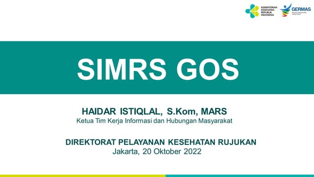 SIMRS GOS | PDF