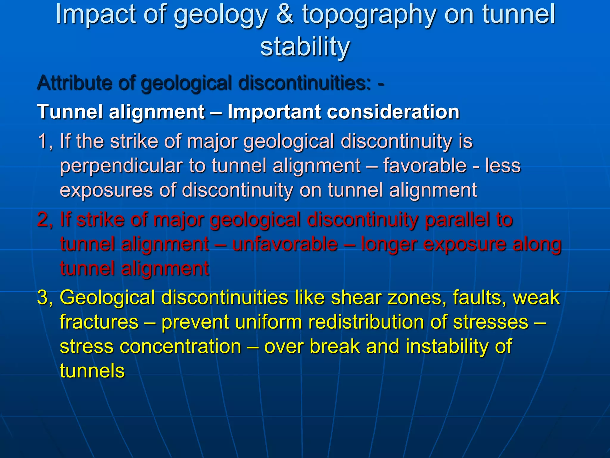 Tunnel and Underground Excavation Presentation | PPTX