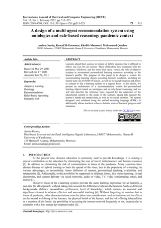 A design of a multi-agent recommendation system using ontologies and rule-based reasoning ...