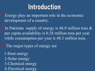 Energy Source Of Pakistan | PPT | Power and Energy Industry | Industries