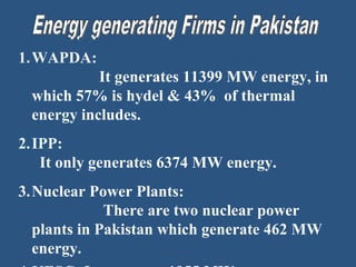 Energy Source Of Pakistan | PPT | Power and Energy Industry | Industries