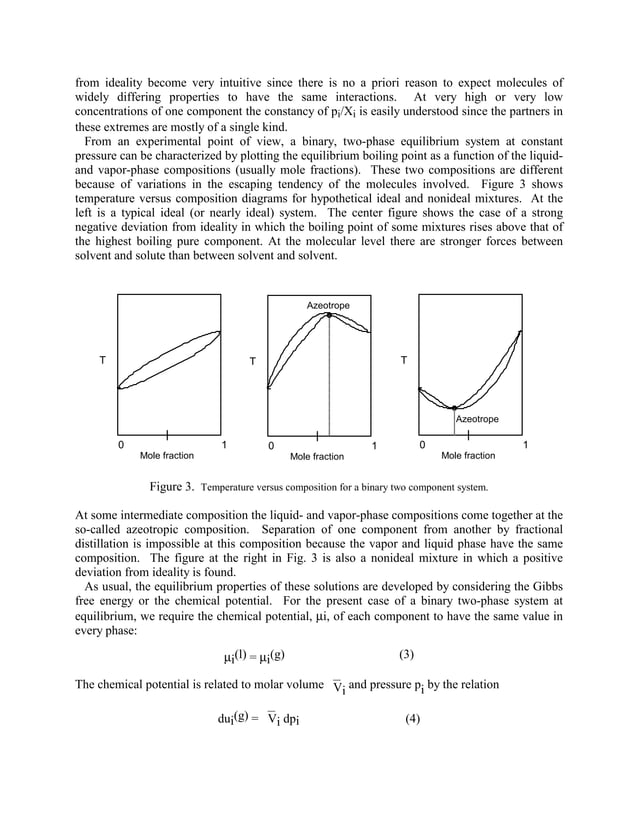 Liquid-Vapor Equilibria in Binary Systems | PDF | Chemistry | Science