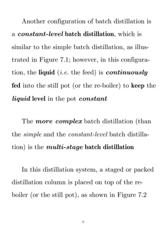 batch distillation, multi stage batch distillation | PDF