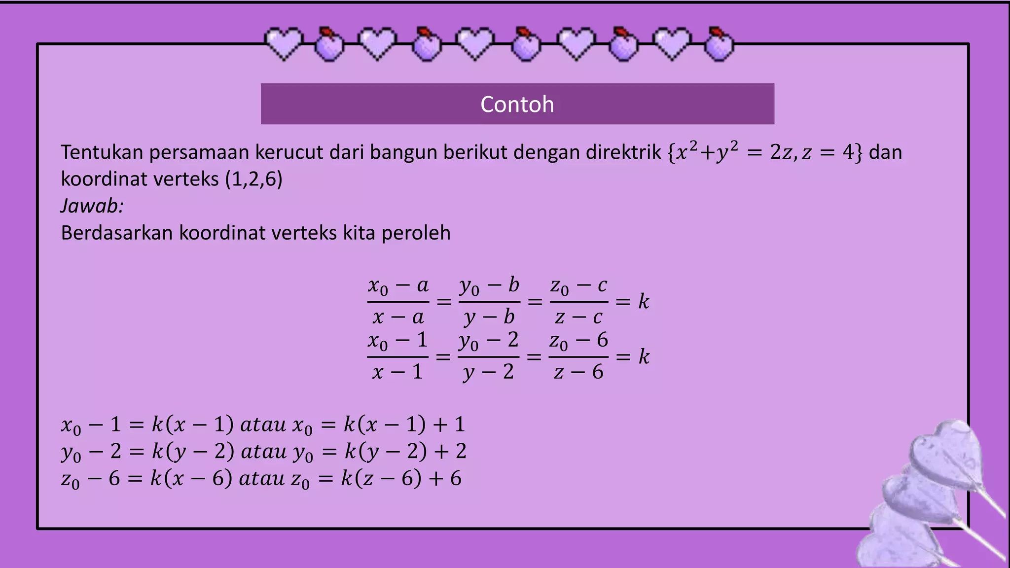 Permukaan Putar, Silinder dan Kerucut - Geometri Analitik Ruang (GAR ...