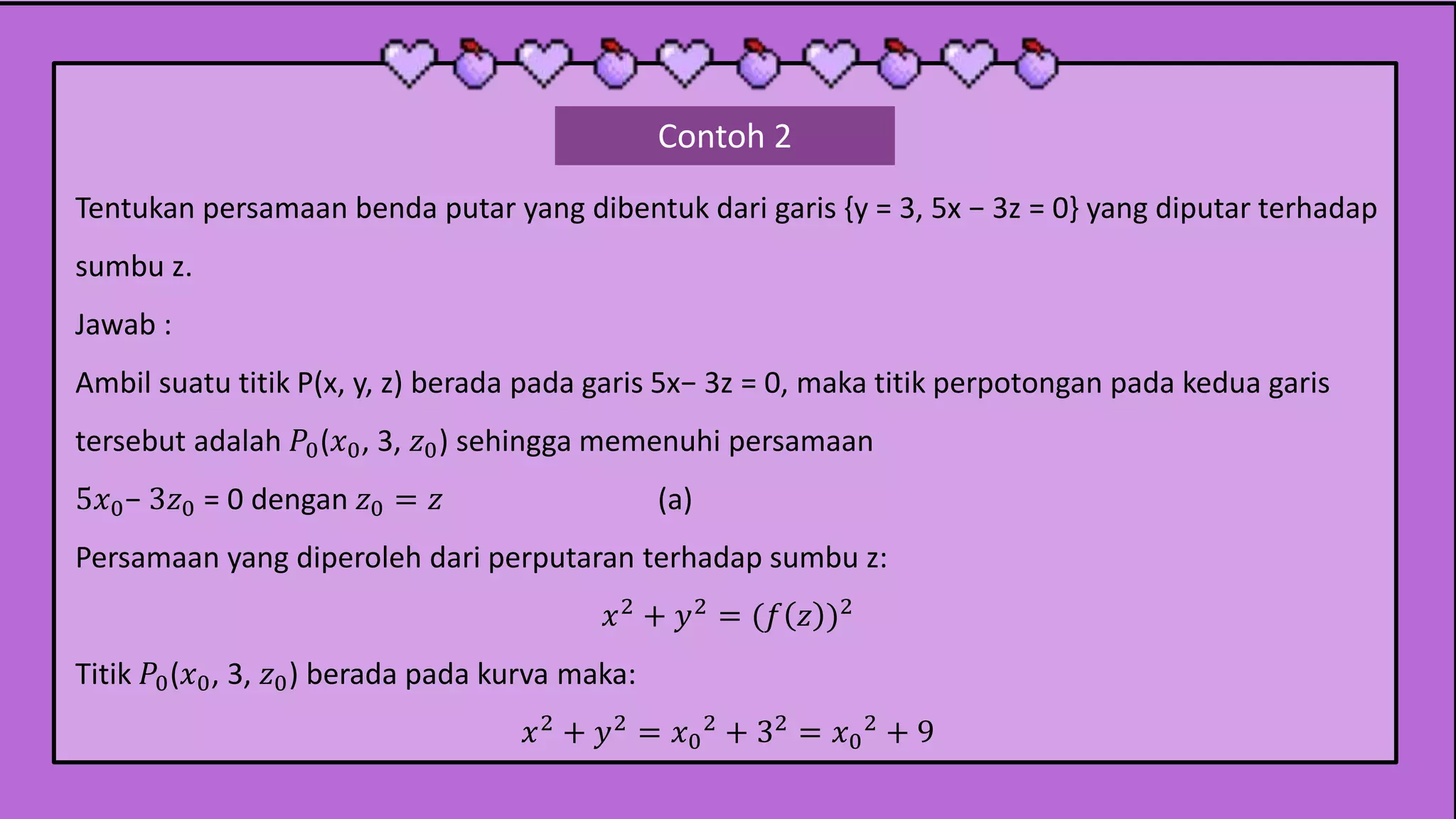 Permukaan Putar, Silinder dan Kerucut - Geometri Analitik Ruang (GAR ...