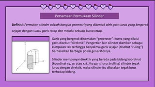 Permukaan Putar, Silinder dan Kerucut - Geometri Analitik Ruang (GAR ...