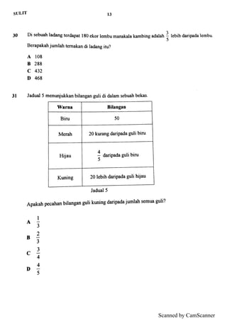 soalan math | PDF
