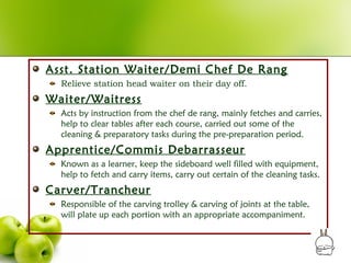 food and beverage service | PPT | Bars & Restaurants | Attractions