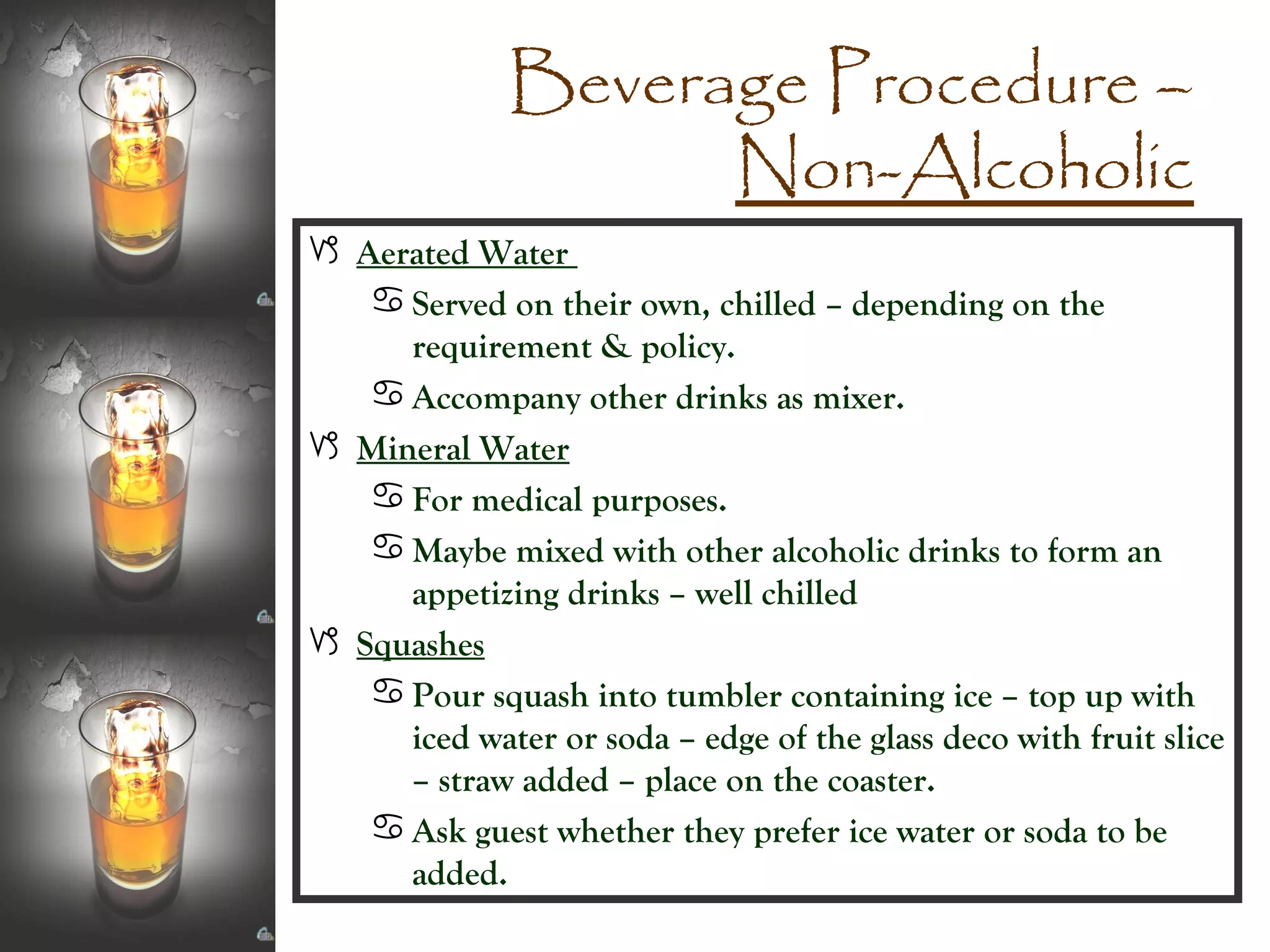 BEVERAGE SERVICE | PPT