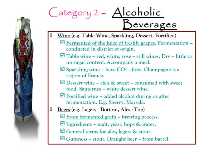 BEVERAGE SERVICE | PPT | Alcoholic Beverages | Food & Drink