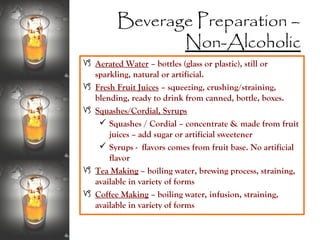 BEVERAGE SERVICE | PPT