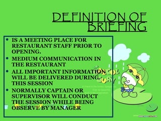 CONDUCTING A BRIEFING | PPT