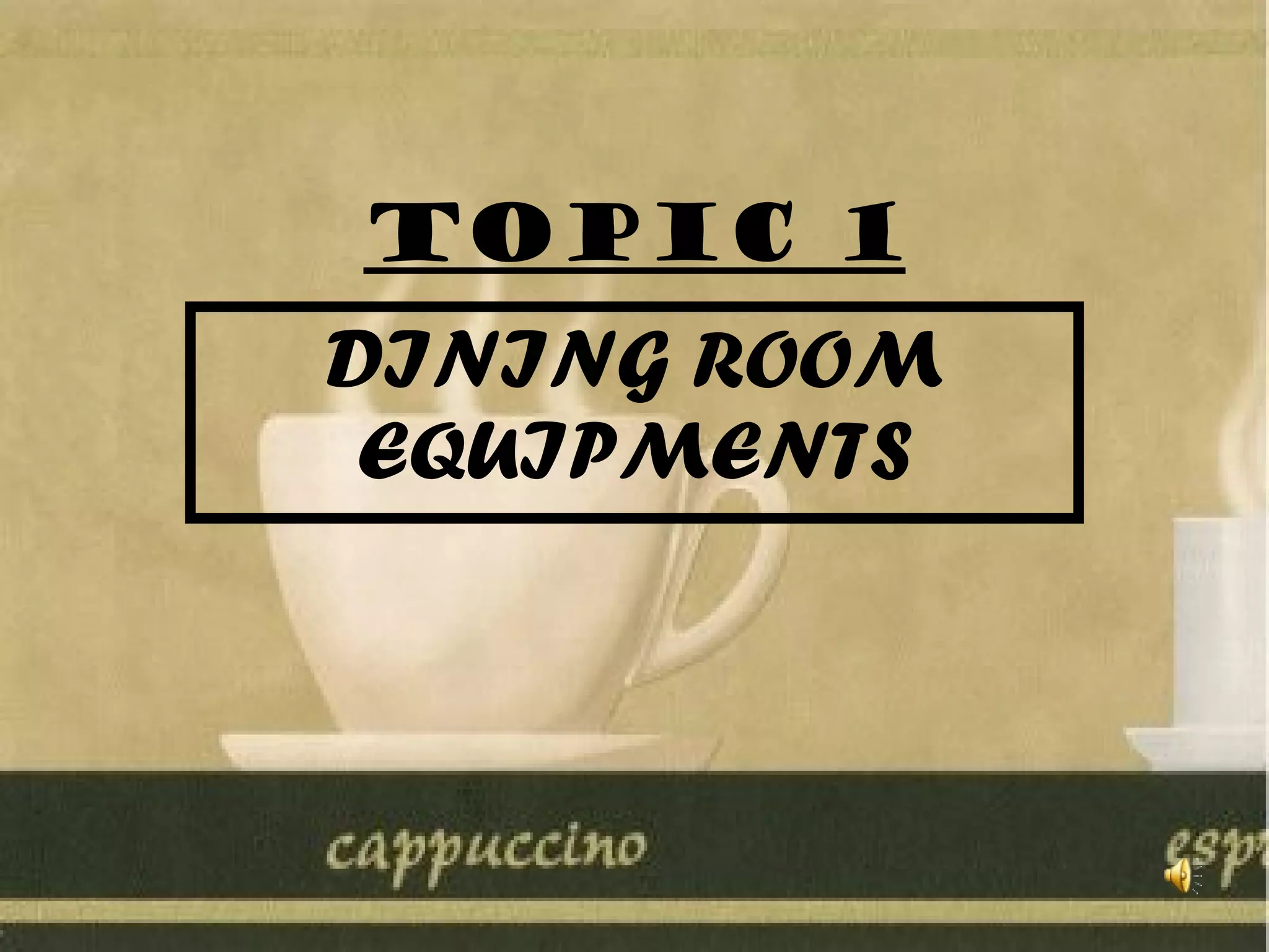 dining room equipment | PPT