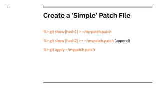 Git, The Good Stuff | PPT