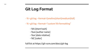 Git, The Good Stuff | PPT
