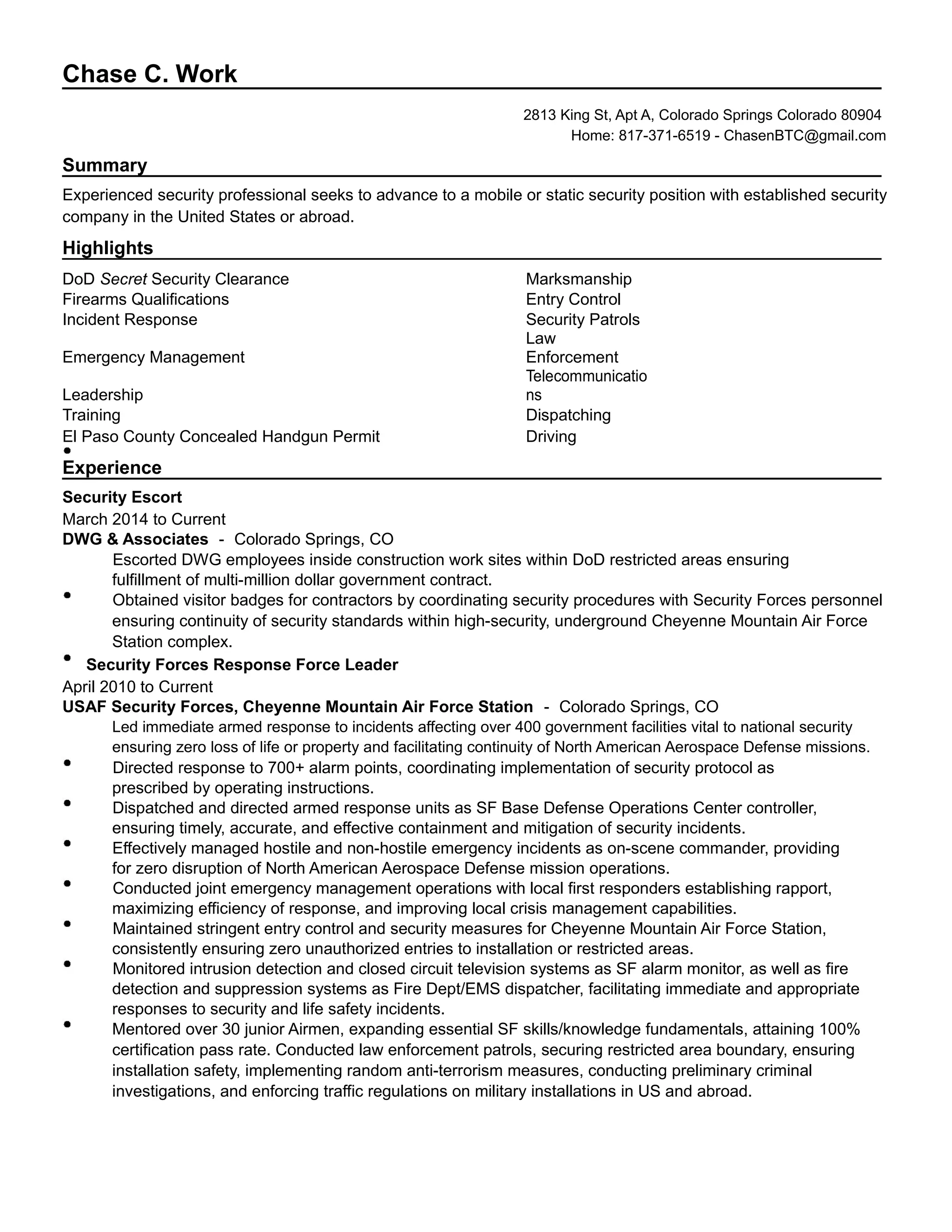 Master Resume Apr 2015 WORD | PDF