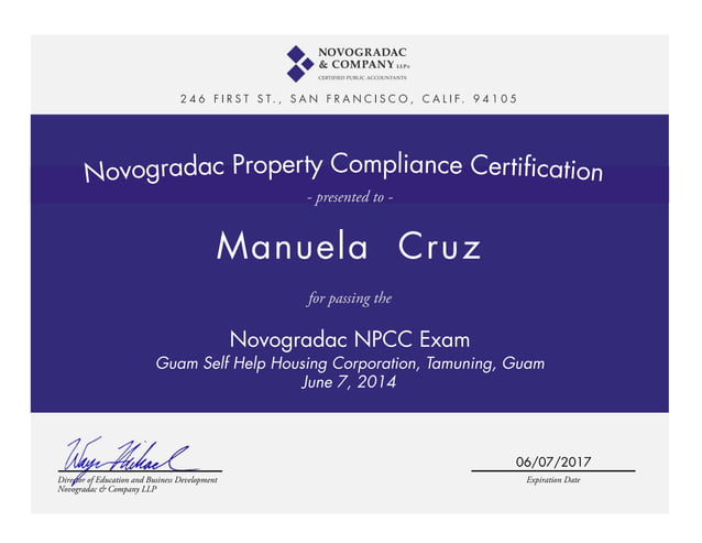 Manuela Cruz NPCC | PPT