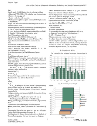 Advance Clustering Technique Based on Markov Chain for Predicting Next User Movement | PDF