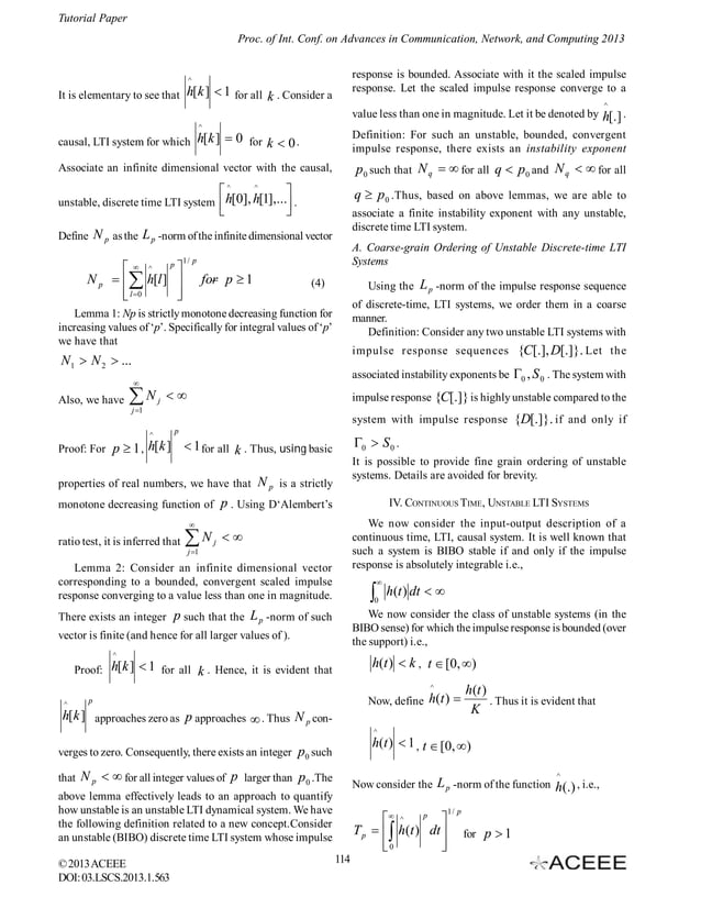How Unstable is an Unstable System | PDF