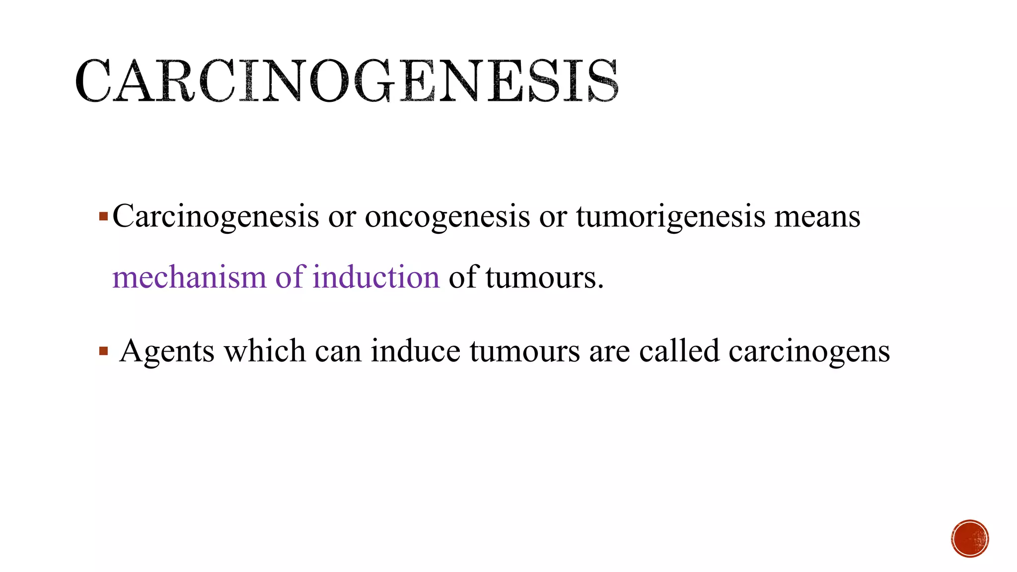Multistep Carcinogenesis | PPTX