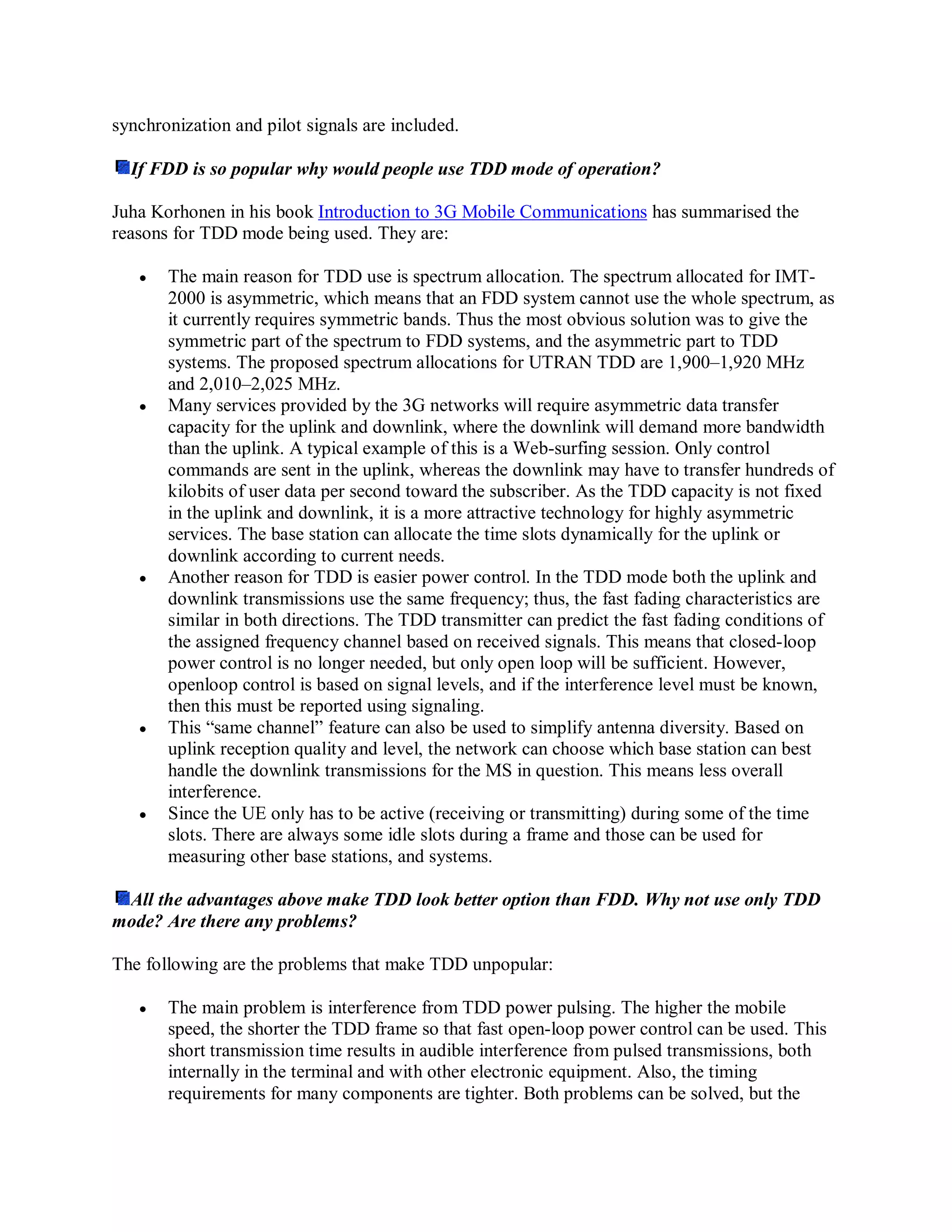 Mobile Comm. - 3G Questions 1 | PDF
