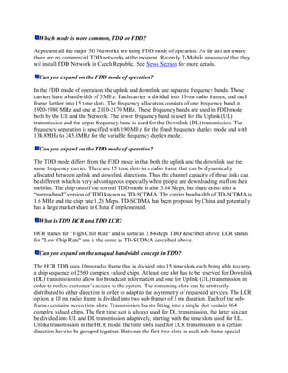 Mobile Comm. - 3G Questions 1 | PDF