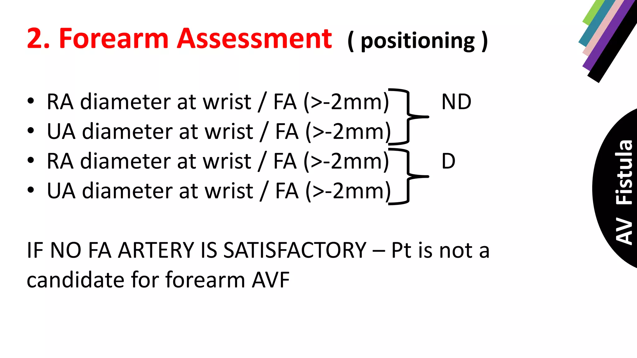 Role of USG in A-V fistula assessment | PPTX