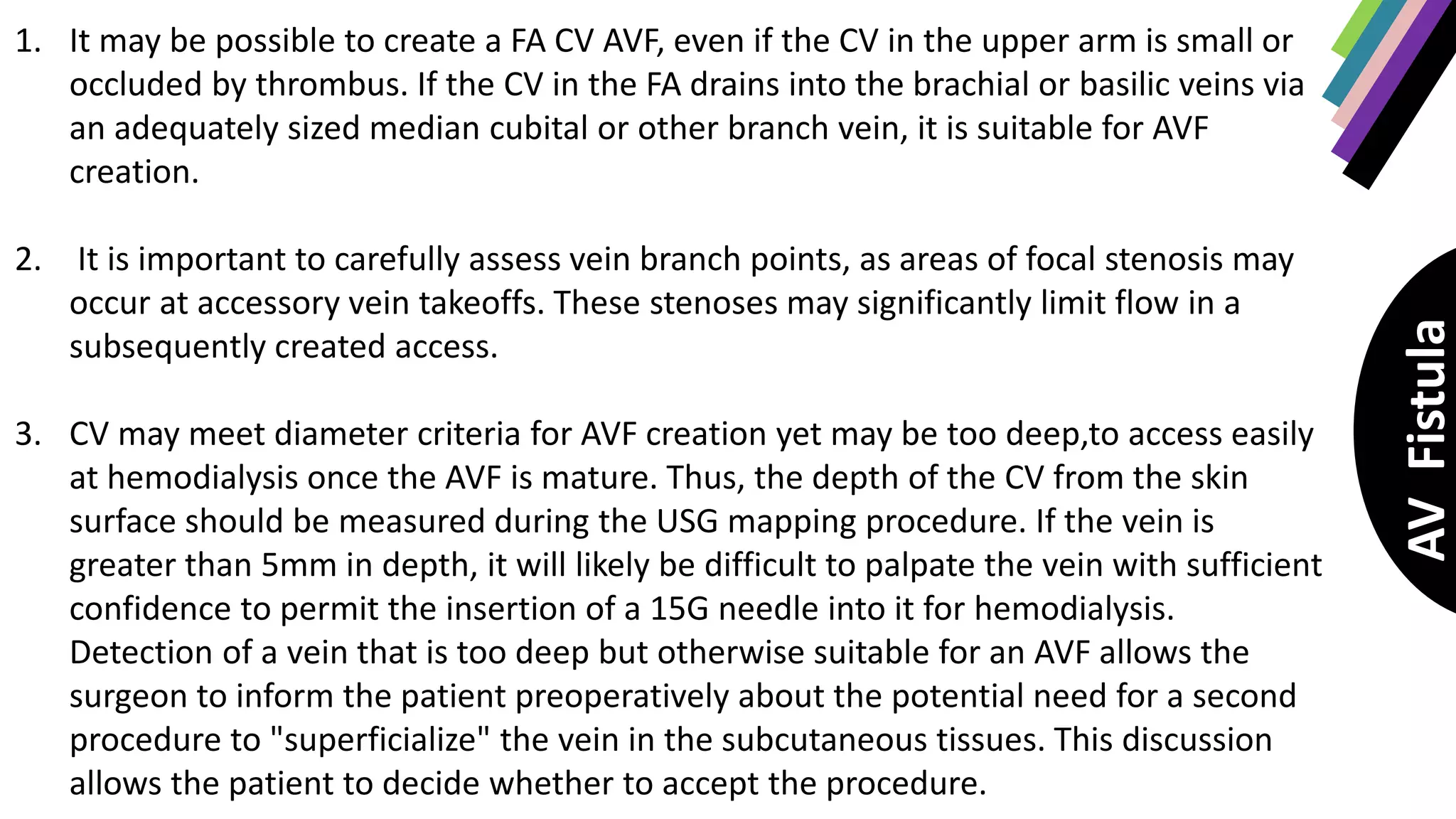Role of USG in A-V fistula assessment | PPTX