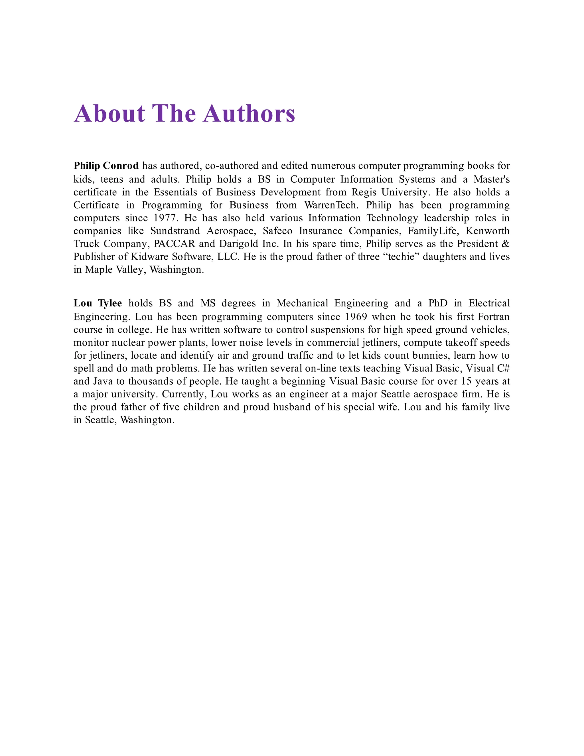 Visual C For Kids A Step By Step Computer Programming Tutorial Philip Conrod | PDF