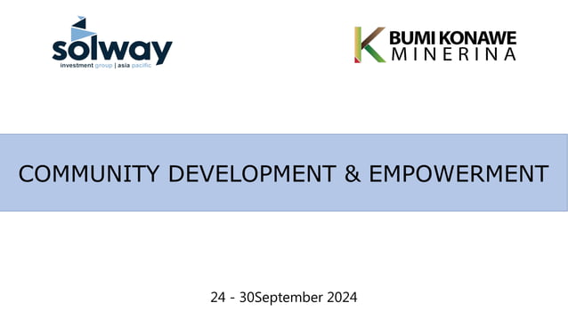 contoh pemaparan weekly meeting community development.pptx