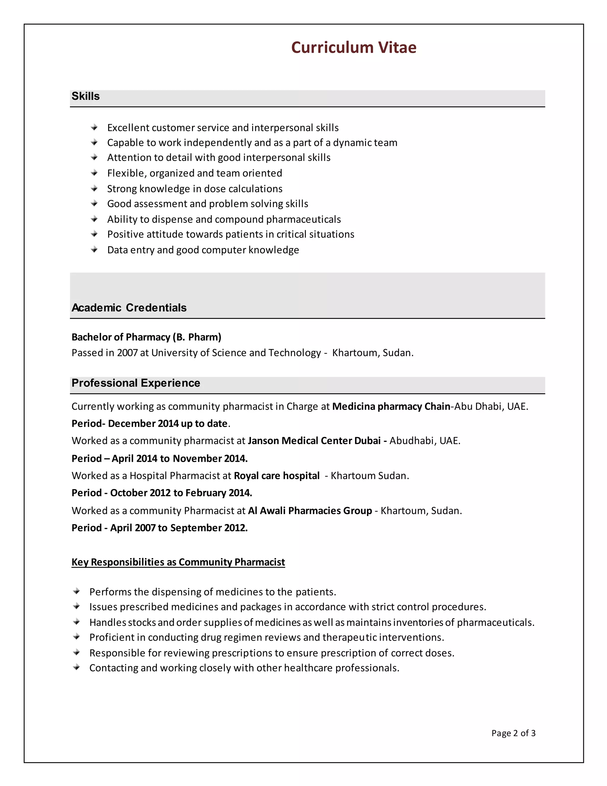 Khalid Himad updated CV-1 | DOCX | Pharmaceutical Industry | Industries