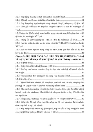 KHÓA LUẬN TỐT NGHIỆP THỰC HIỆN PHÁP LUẬT VỀ HỘ TỊCH TRÊN ĐỊA BÀN HUYỆN BỐ TRẠCH, TỈNH QUẢNG BÌNH ...